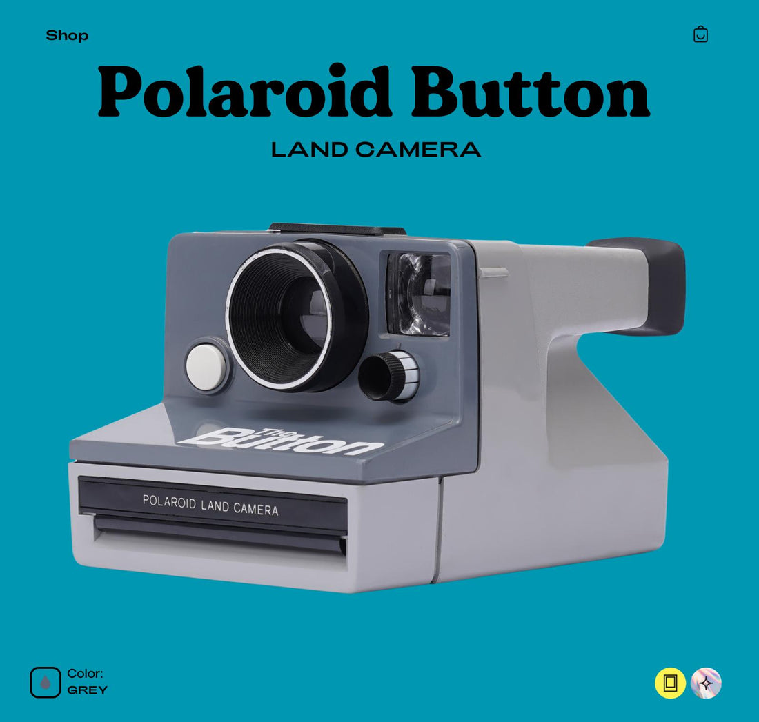Polaroid Land Camera "The Button" - Vintage Instant Film Camera, Class