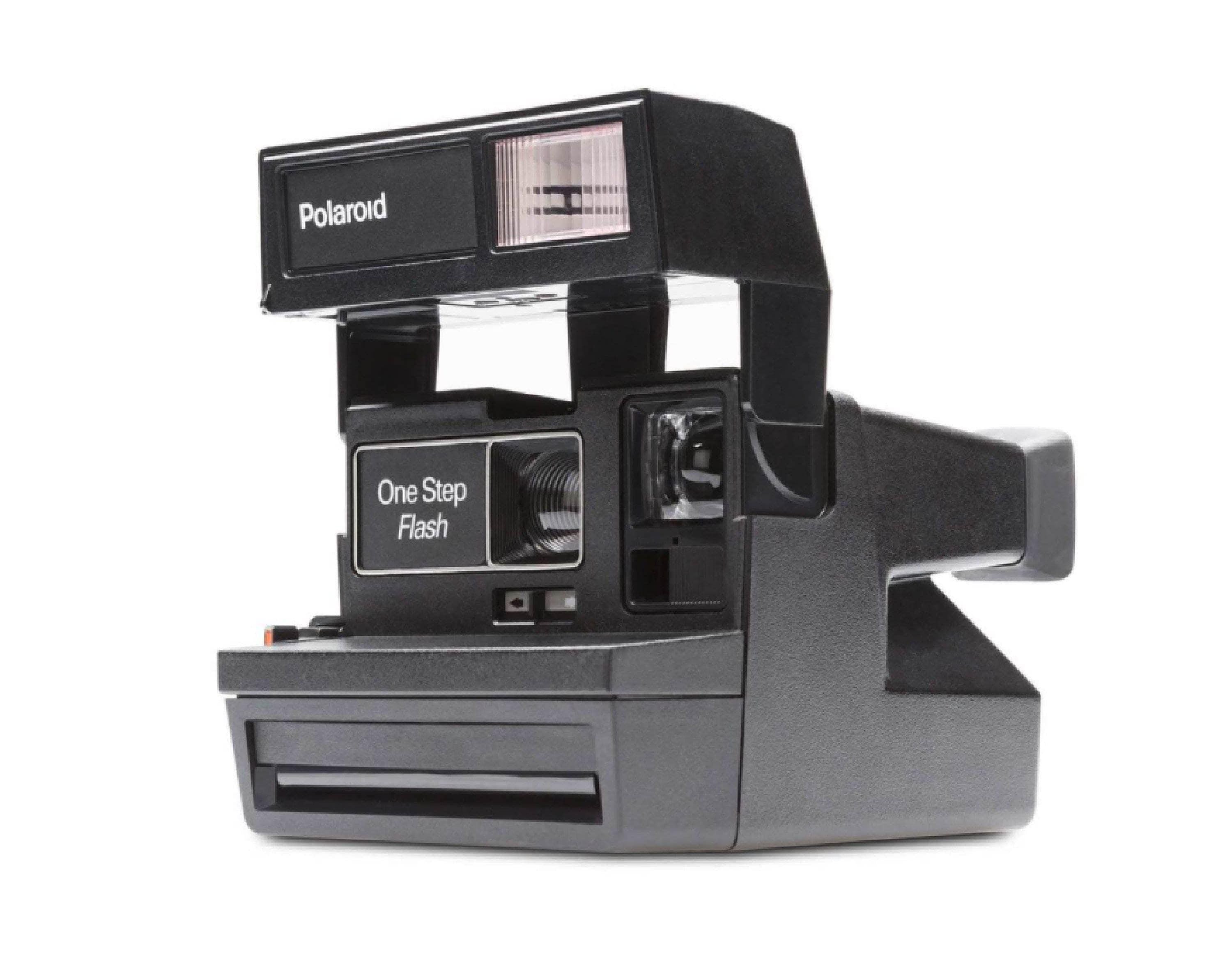 Polaroid onestep flash instant camera, vintage polaroid 600 series, fu